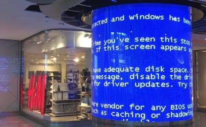 L'écran bleu de la mort de Windows tourne en rond - MacGeneration